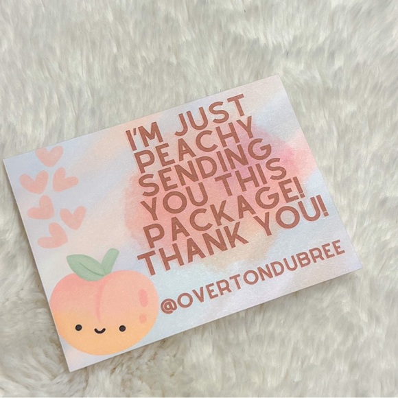 Overton DuBree | Design | Just Peached Peachy Personalized To You Thank ...